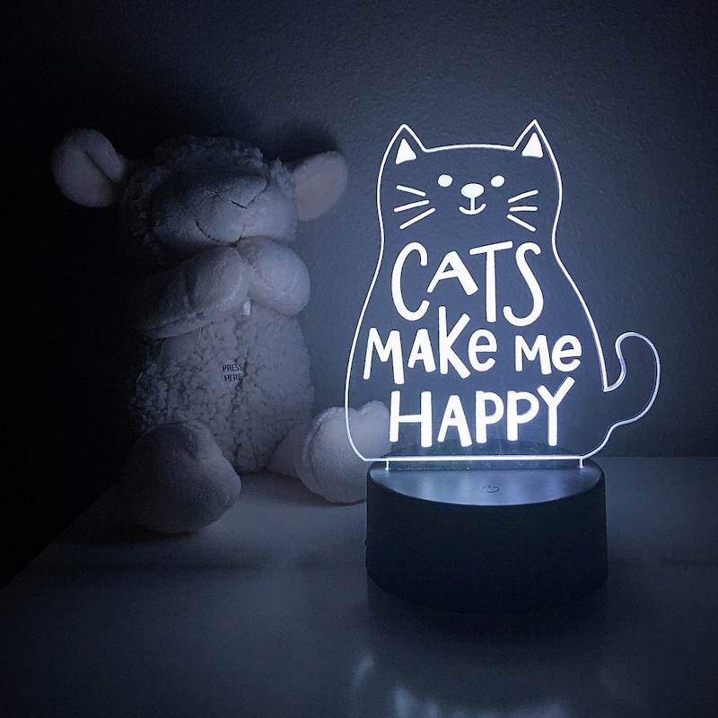 Cat Night Light - Etsy