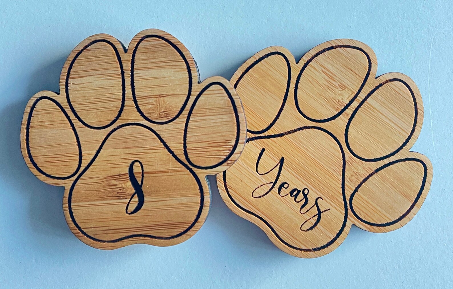 Dog Milestone Bamboo Markers Dog Photo Props Dog Birthday - Etsy