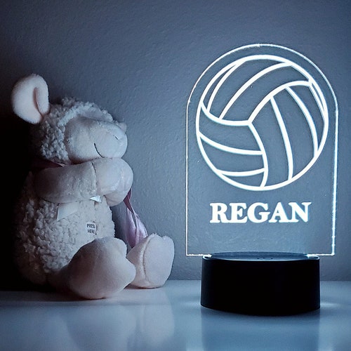 Personalized LED Volleyball Night Light Volleyball LED Light - Etsy
