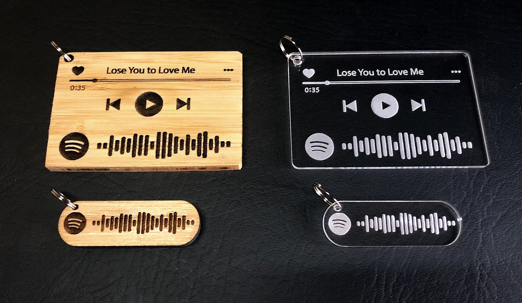 Spotify Key Chains set of 2 - Etsy