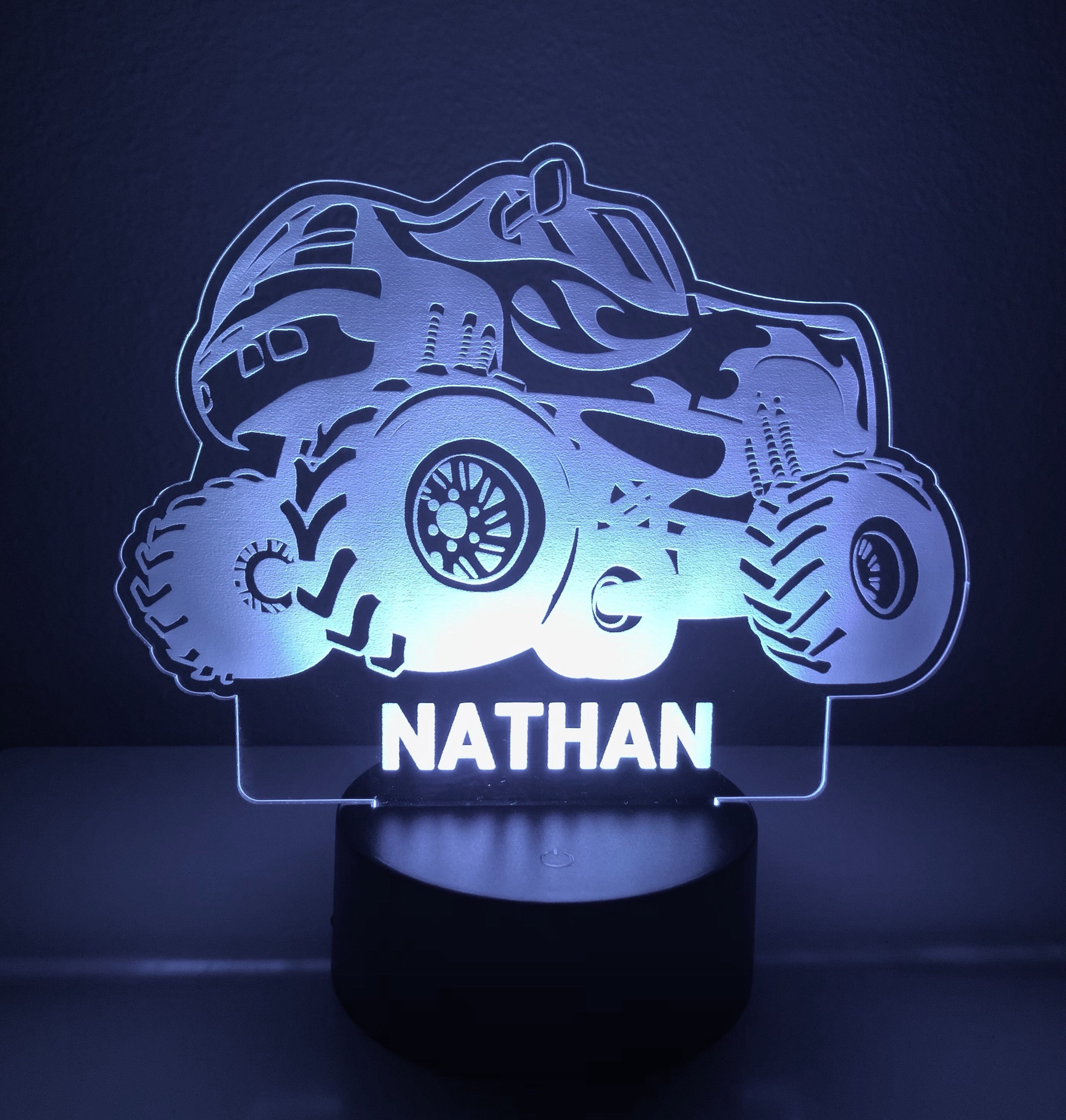 Personalized Monster Truck Night Light - Etsy
