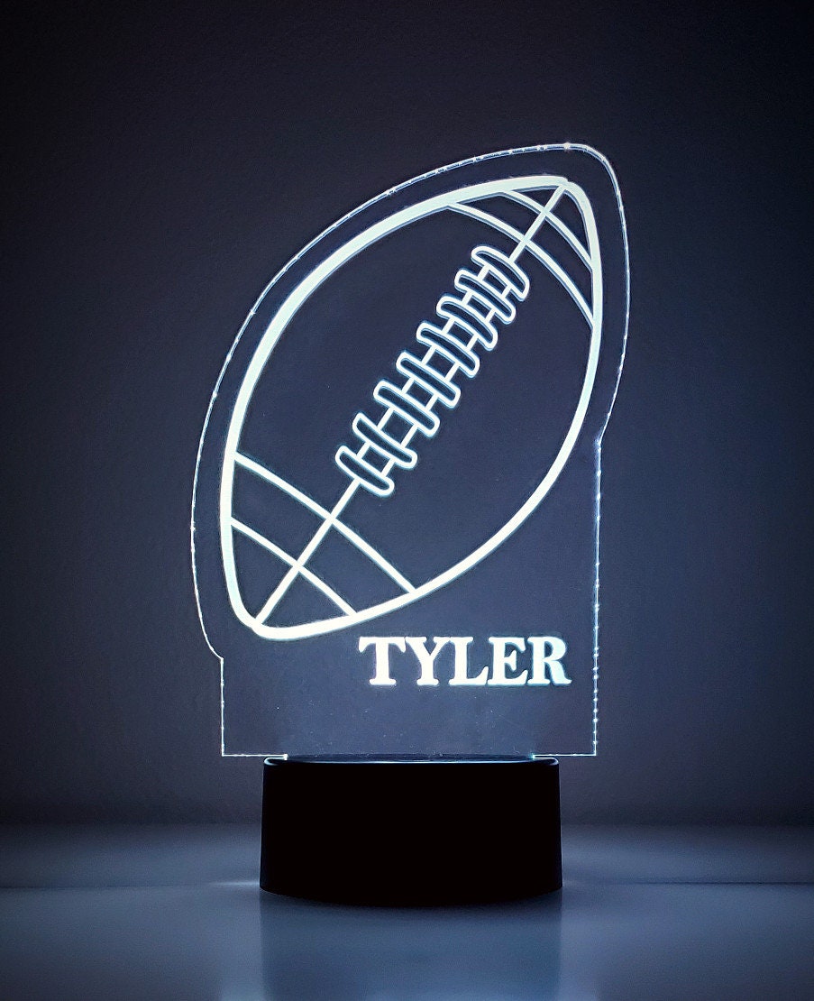 Personalized Football Night Light - Etsy Singapore