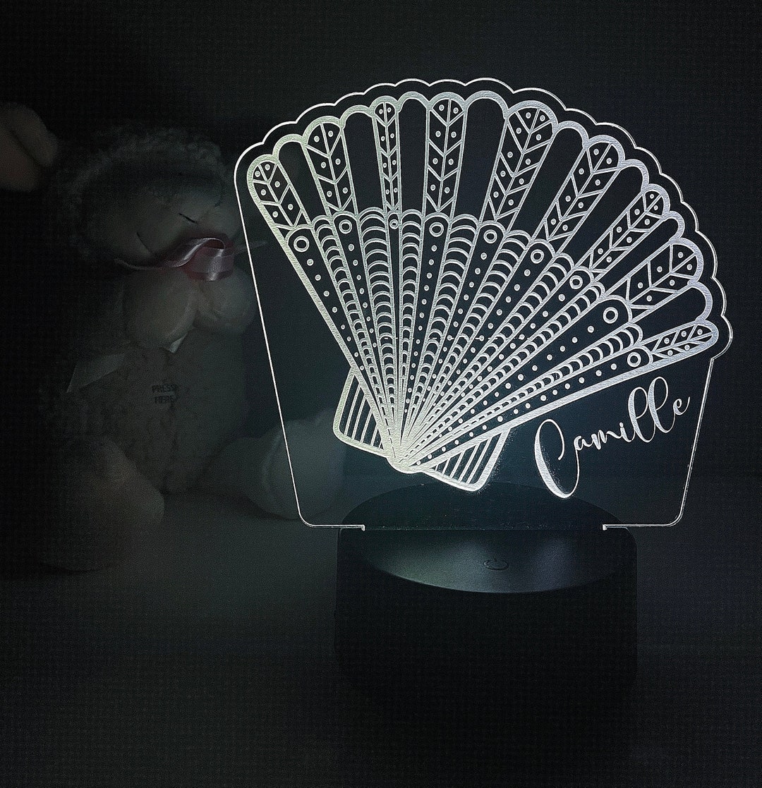 Personalized Clam Shell Night Light, Sea Shell Night Light - Etsy