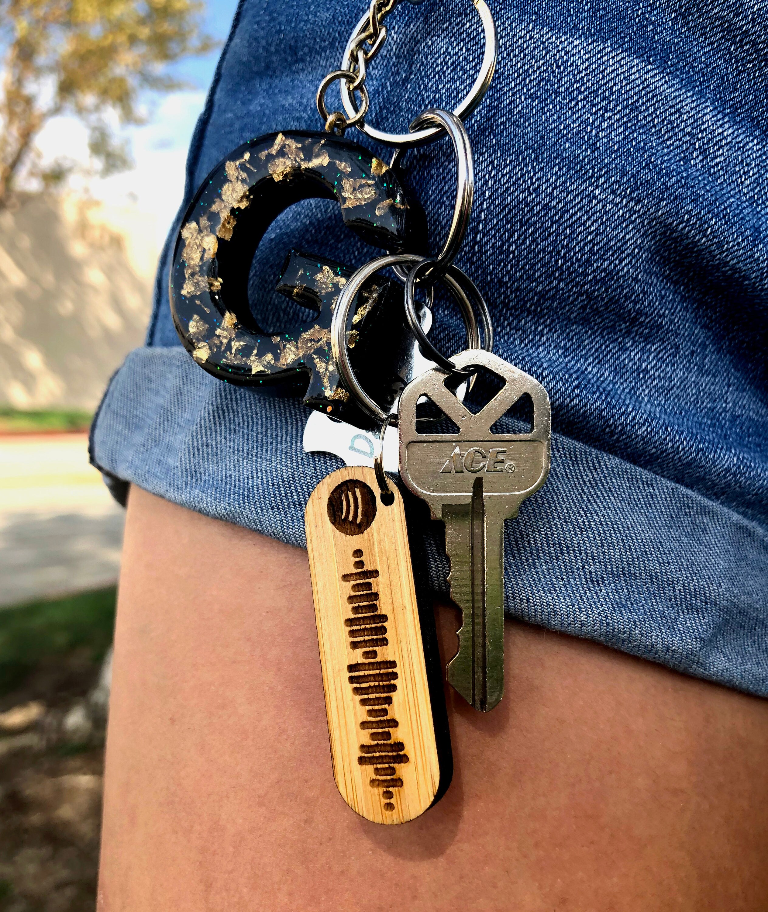 Spotify Key Chains set of 2 - Etsy