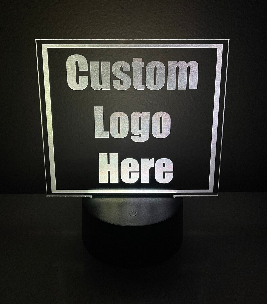 Custom Logo LED Sign, Etch Your Logo Here, Personalized Logo LED Sign ...