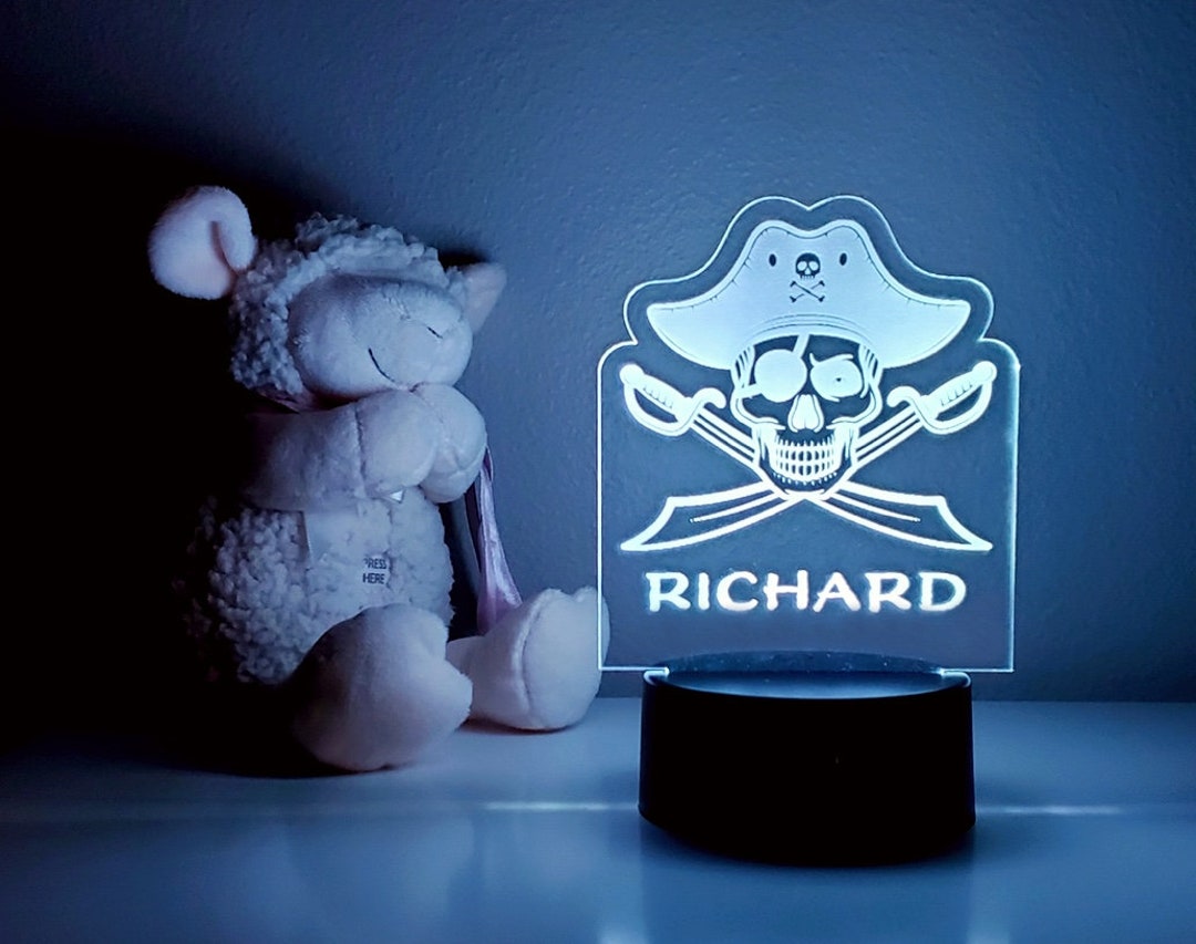 Personalized Pirate Night Light - Etsy