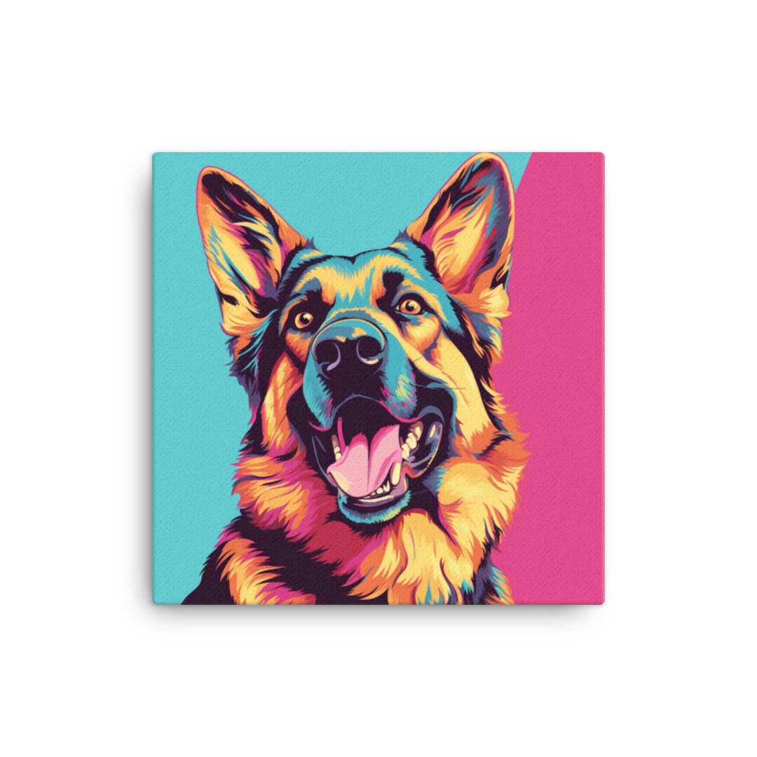 Classic German Shepherd Canvas - Etsy