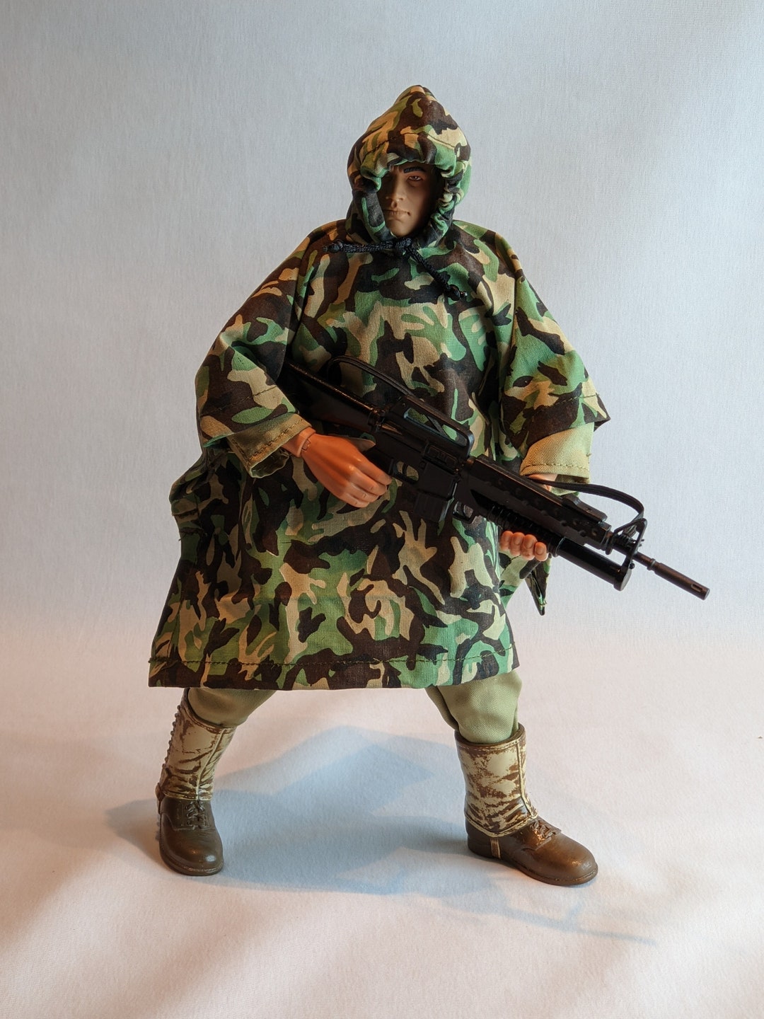 Jungle Camouflage Poncho With Snaps Fits GI Joe and Most - Etsy
