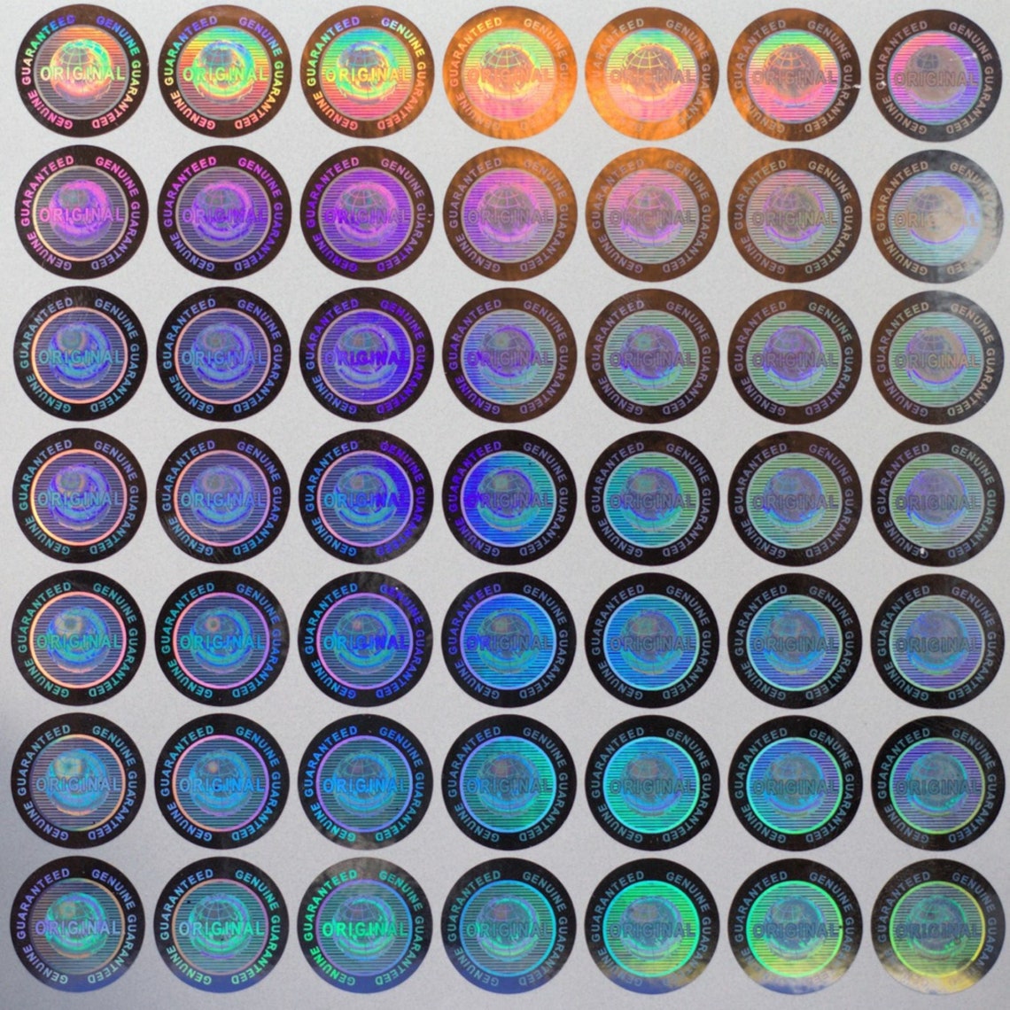 Genuine Guaranteed and Original Tamper Proof Security Stickers Labels ...