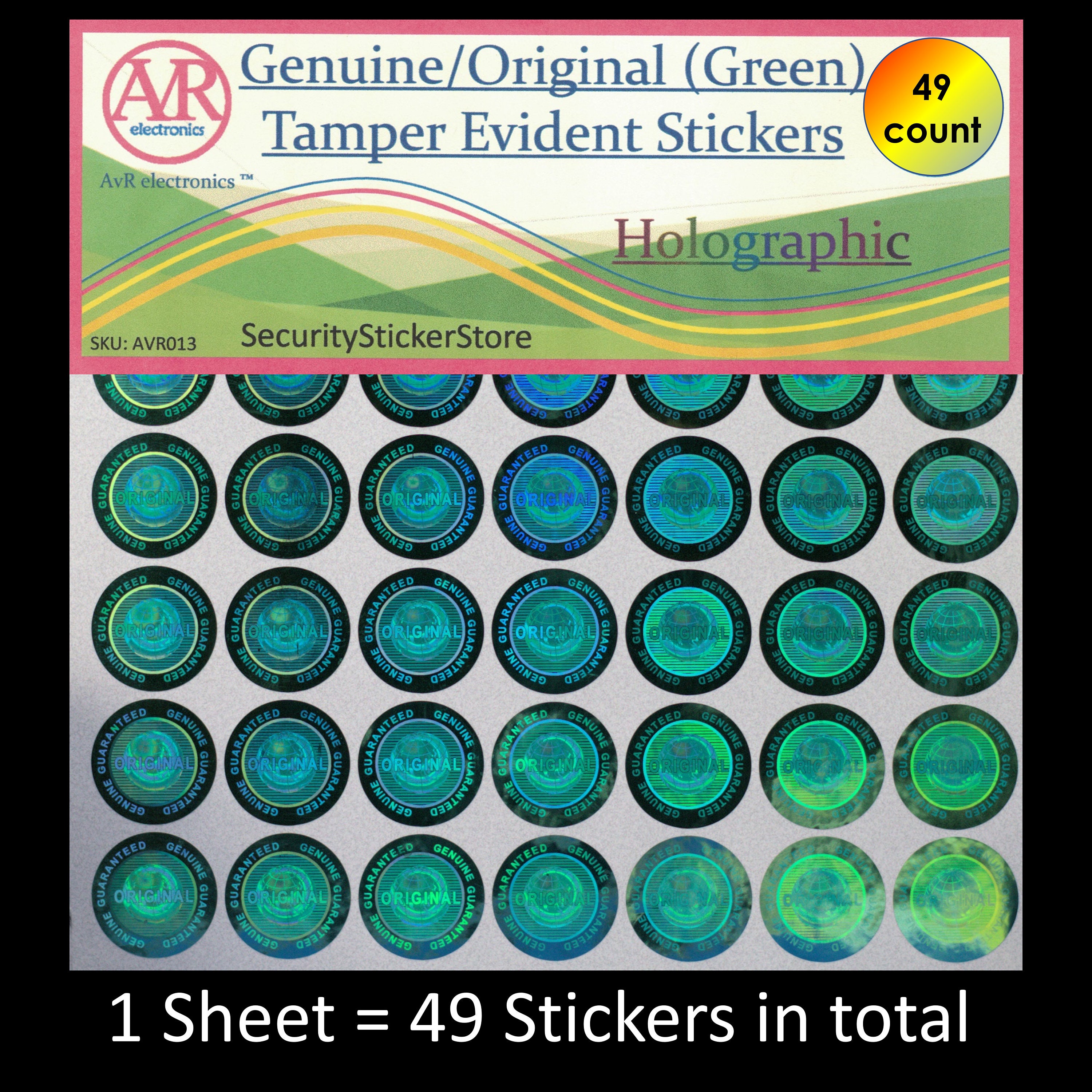 Genuine Guaranteed and Original Tamper Proof Security Stickers | Etsy
