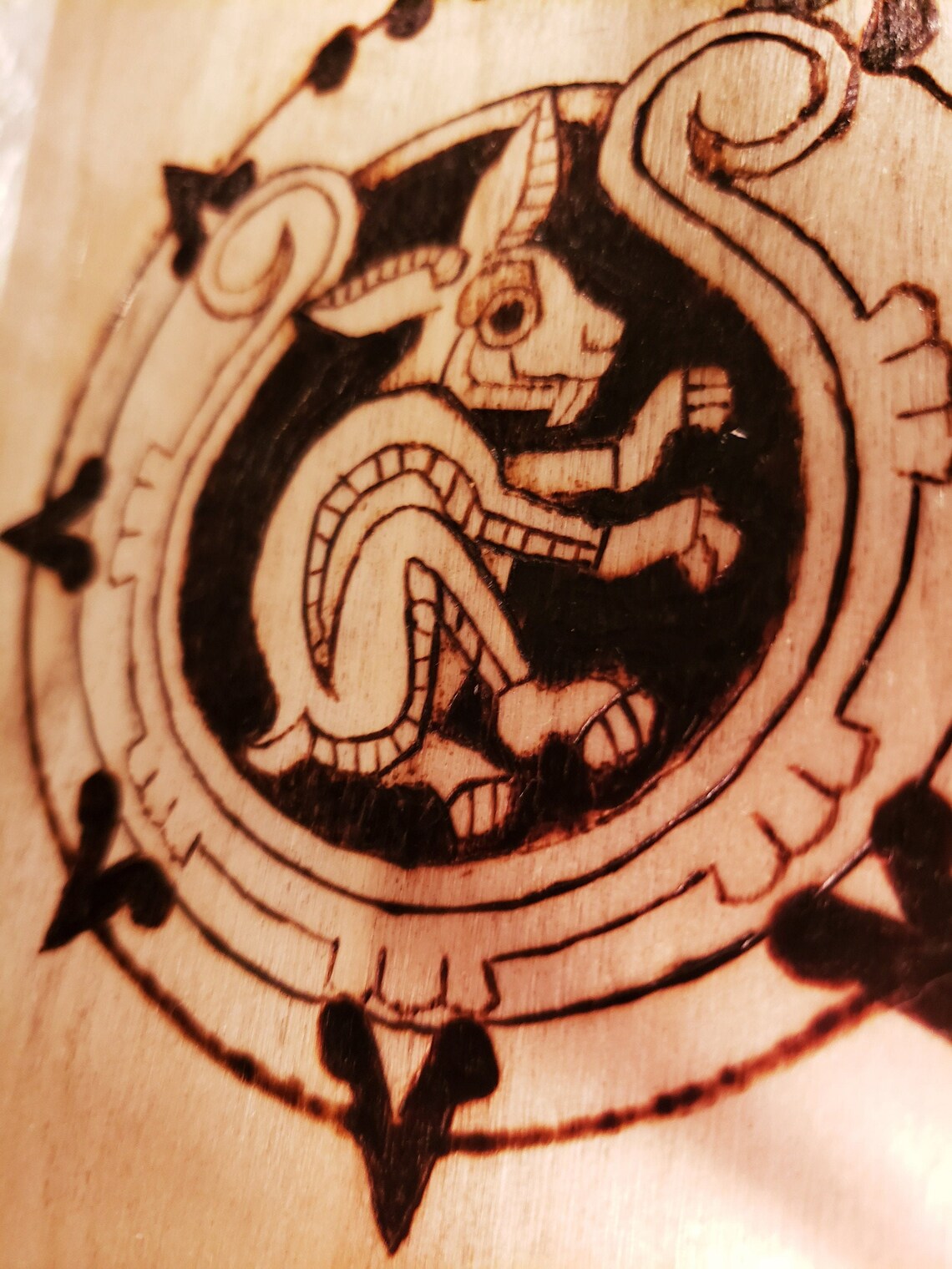 Aztec Rabbit/Hare Tochtli in the Moon Wood Burning Pyrography | Etsy