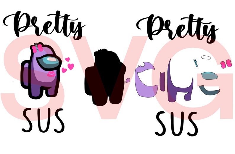 perfect for among us shirts cute sus pretty sus stickers cups decals ...