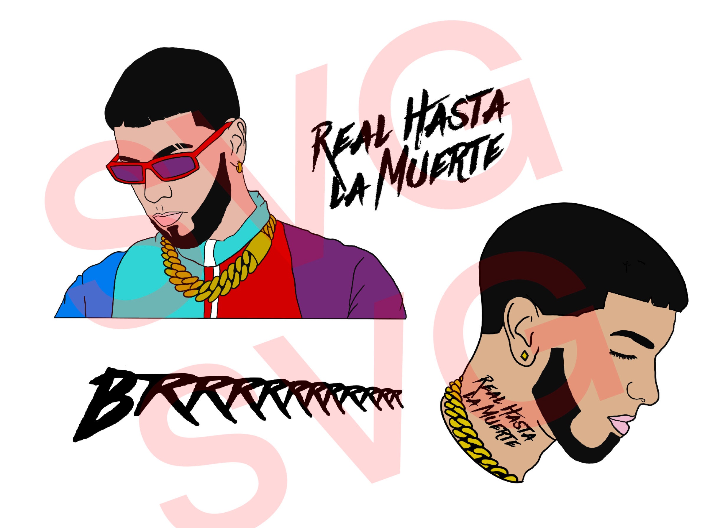 Anuel AA Anuel SVG fácil de cortar y usar Cricut hazlo | Etsy