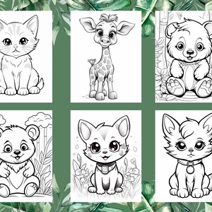 Animal Coloring Pages for Kids | Printable Jungle, Farm and Sea Animals ...