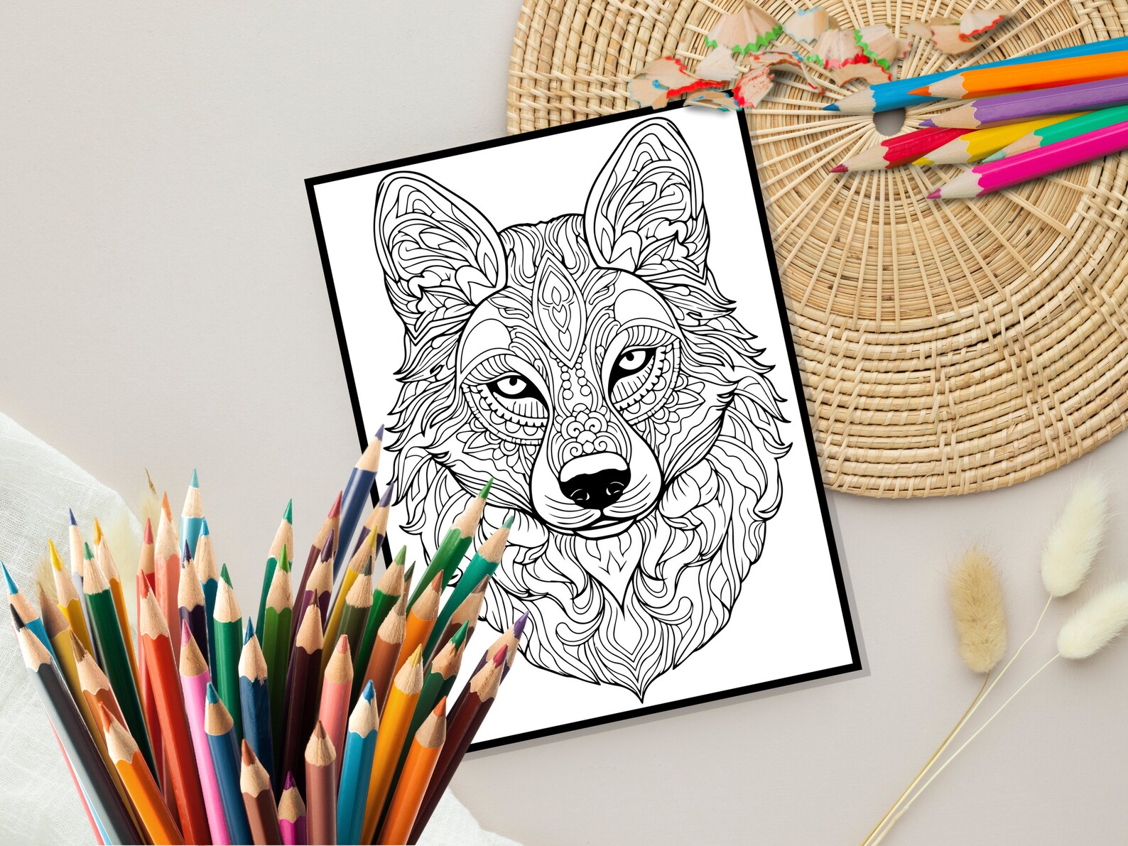 50 Dogs Coloring Pages, Stress-relieving Coloring Pages, Anti-stress ...
