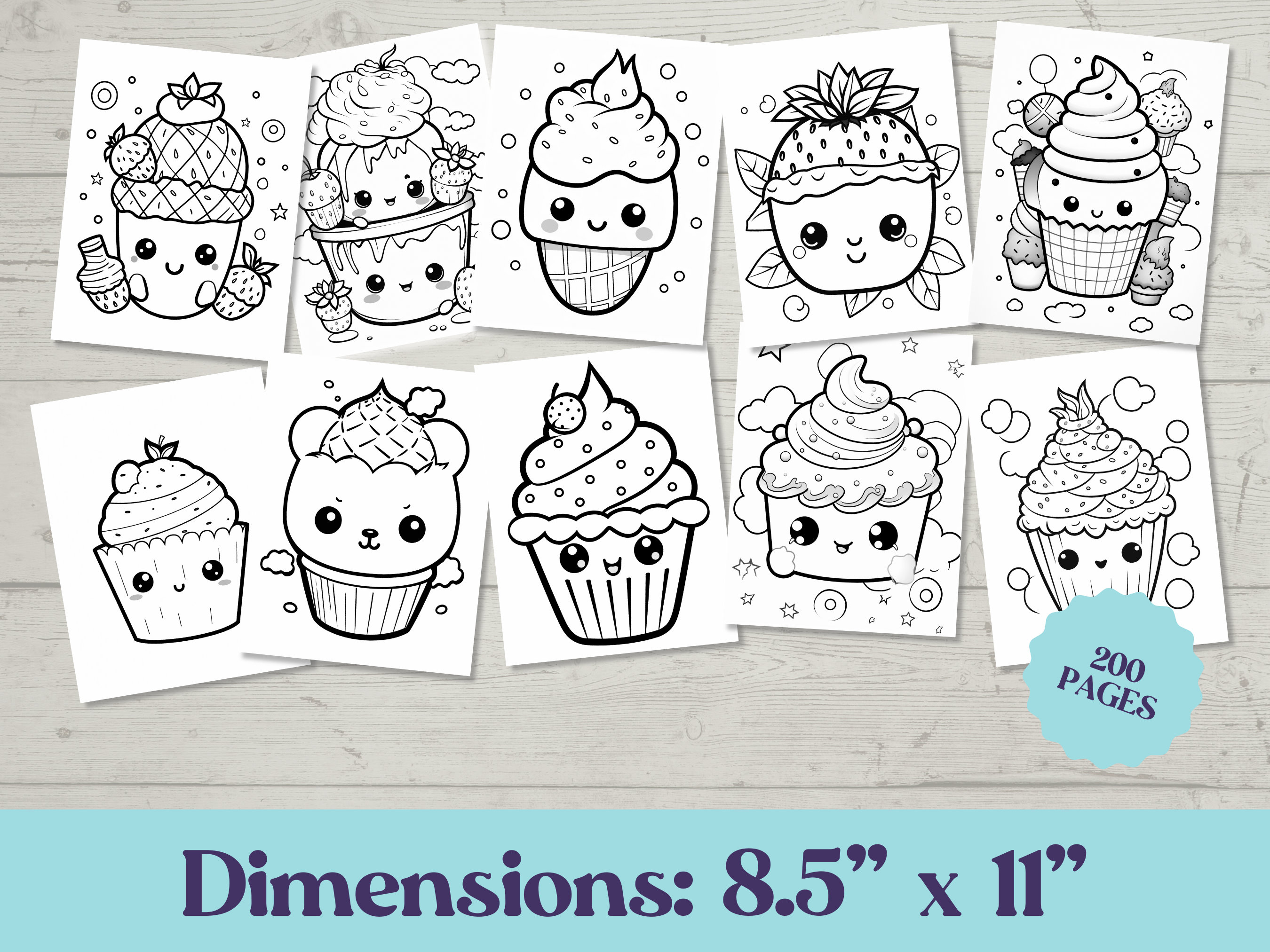 Cute Kawaii Coloring Pages for Kids | Adorable Printable Coloring ...