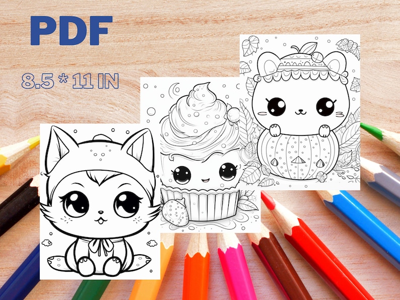 100 Cute Kawaii Coloring Pages for Kids, Cute Kawaii Coloring Pages ...