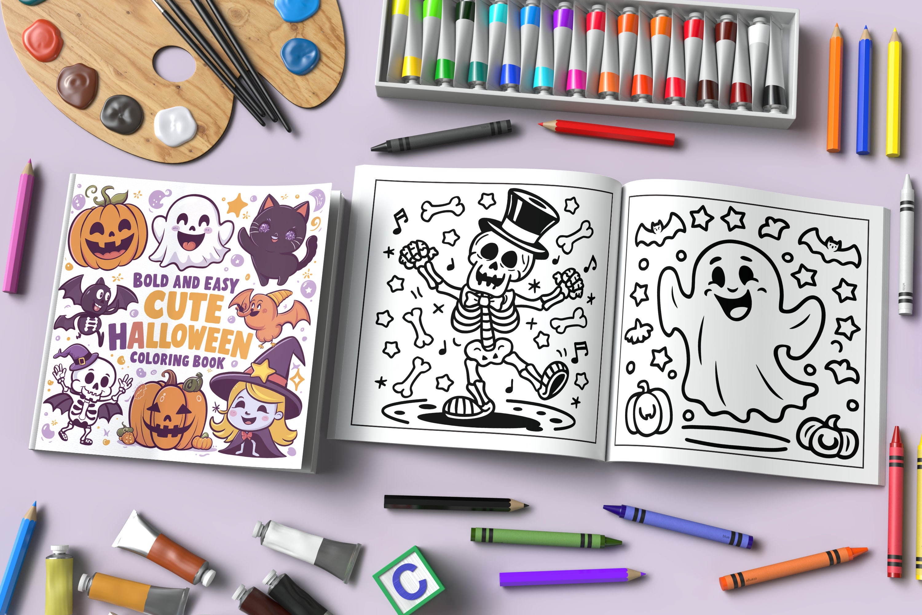 Halloween Coloring Pages for Toddlers & Preschoolers | Cute, Easy ...