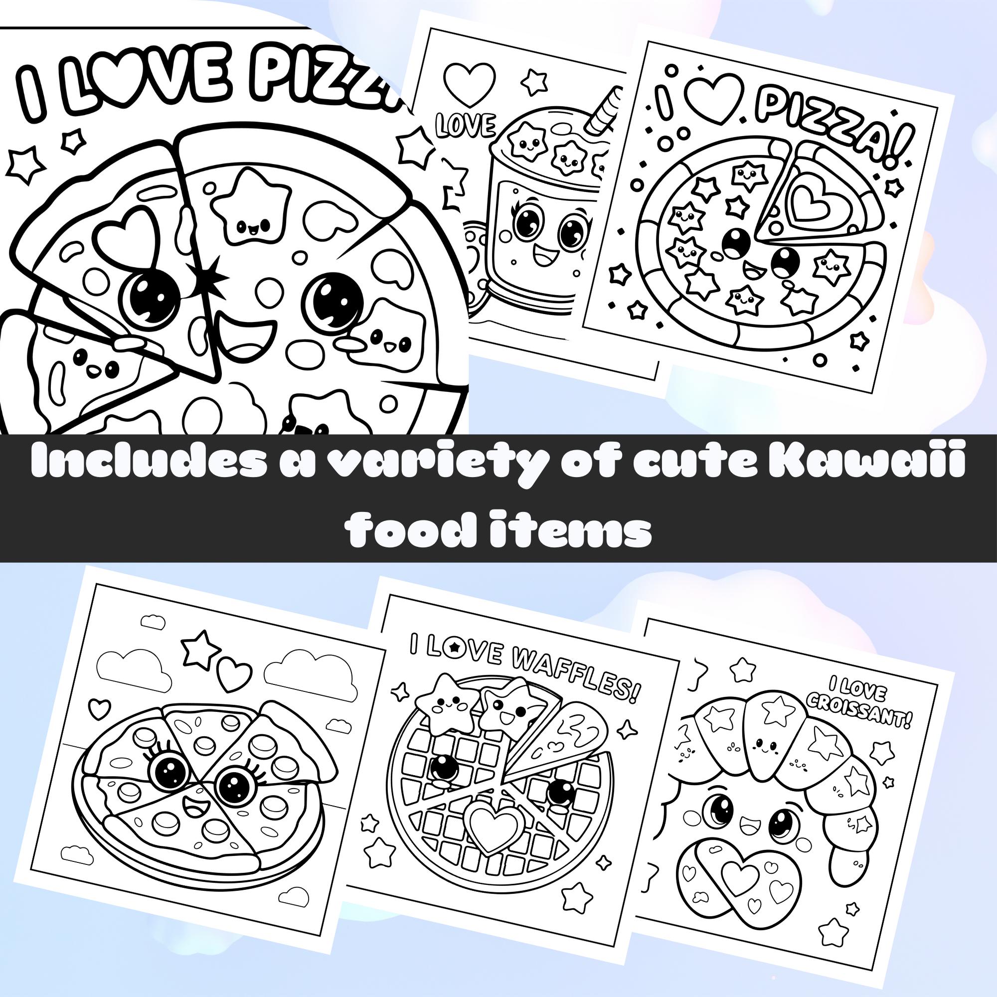 Kawaii Food Coloring Pages | Adorable Japanese Food Printables, Cute ...