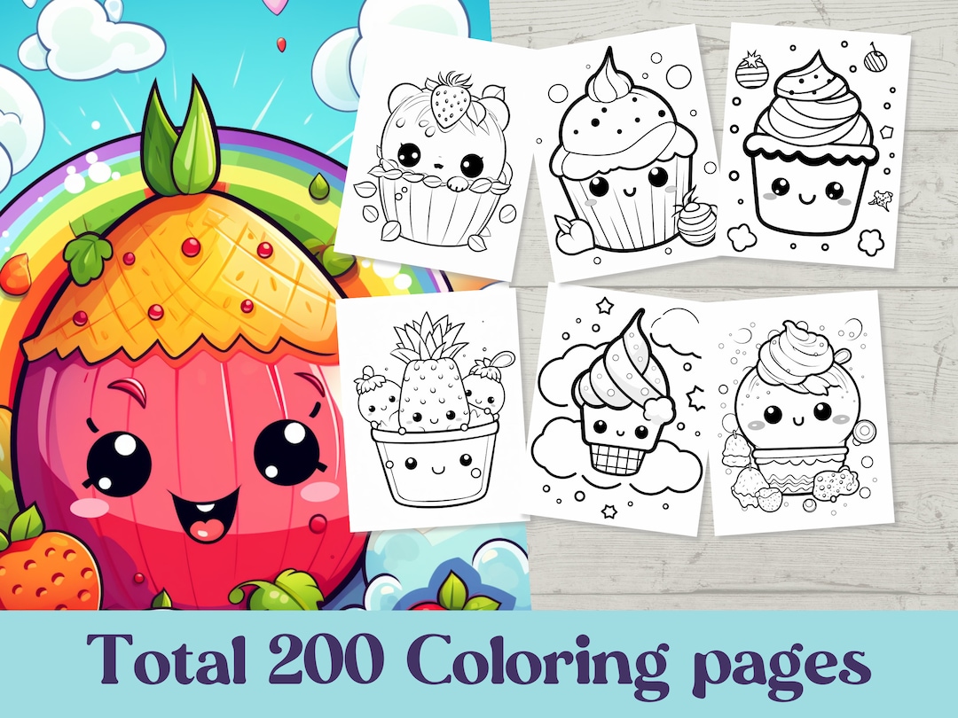 Cute Kawaii Coloring Pages for Kids | Adorable Printable Coloring ...
