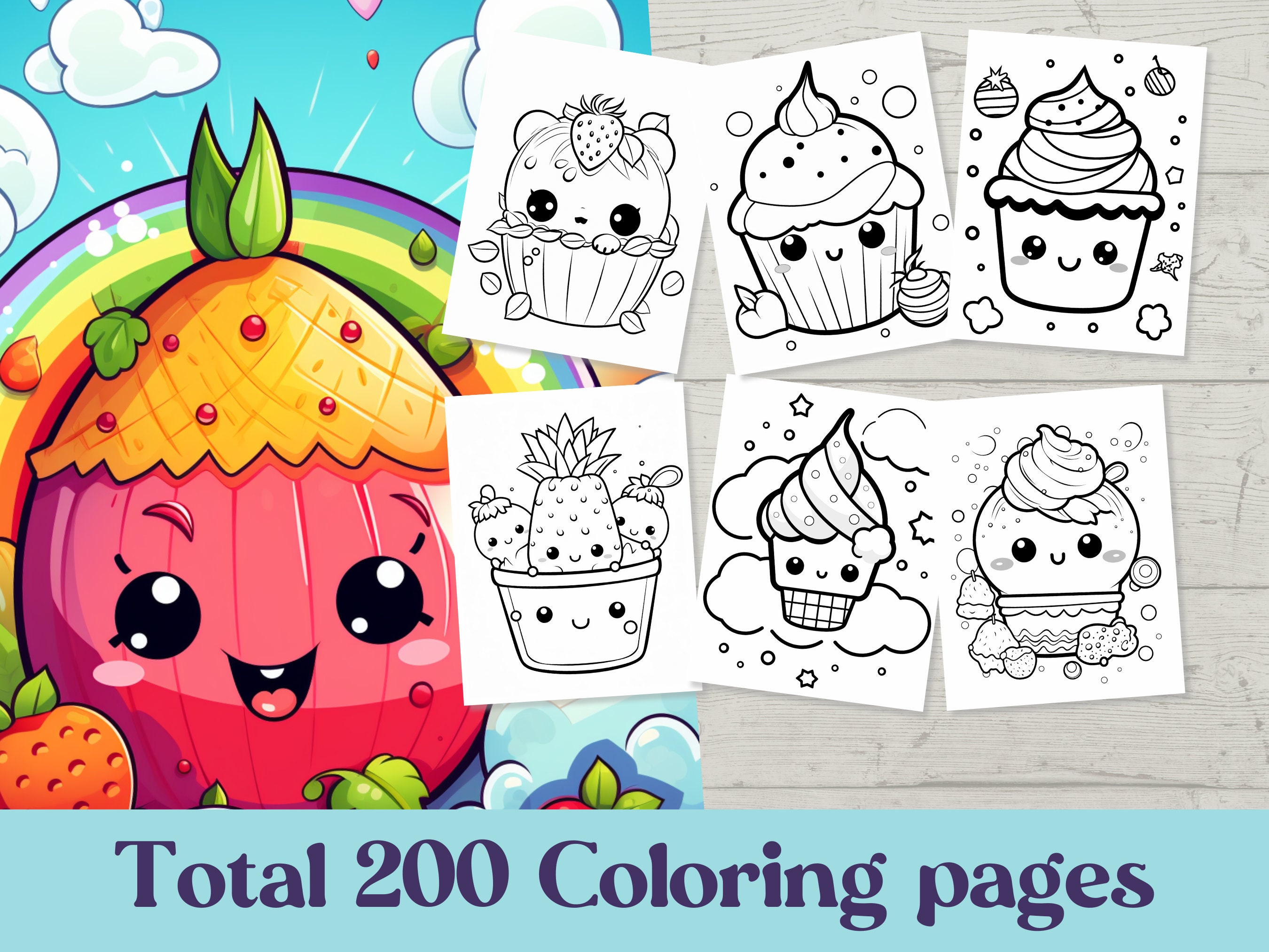 Cute Kawaii Coloring Pages for Kids | Adorable Printable Coloring ...