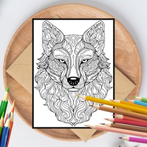 50 Dogs Coloring Pages, Stress-relieving Coloring Pages, Anti-stress ...