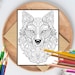 50 Dogs Coloring Pages, Stress-relieving Coloring Pages, Anti-stress ...
