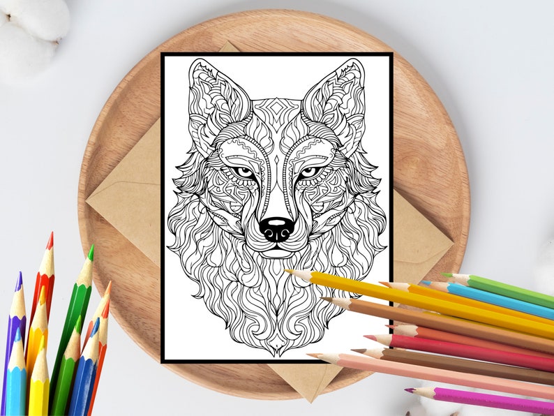 50 Dogs Coloring Pages, Stress-relieving Coloring Pages, Anti-stress ...