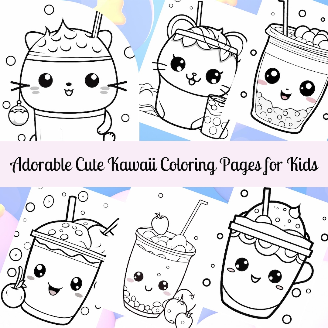 Kawaii Coloring Pages for Kids | Cute Printables and Fun Activities ...