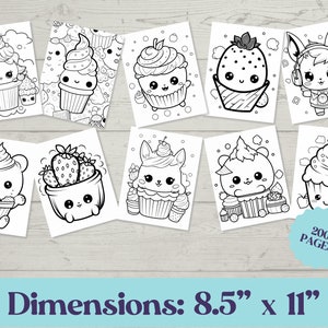 Cute Kawaii Coloring Pages for Kids Adorable Printable Coloring Sheets ...