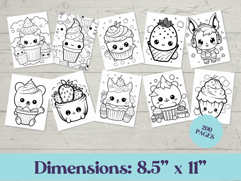 Cute Kawaii Coloring Pages for Kids | Adorable Printable Coloring ...