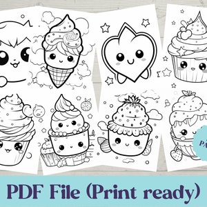 Cute Kawaii Coloring Pages for Kids | Adorable Printable Coloring ...