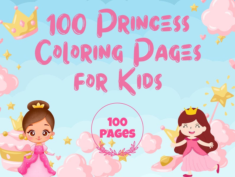 100 Princess Coloring Pages for Kids, Coloring Pages for Kids, Coloring ...