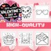Valentine Coloring Pages | Easy and Fun Printable Heart Designs for ...