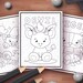 Coloring Book 25 Childish Cartoon Characters Coloring Pages for Kids ...