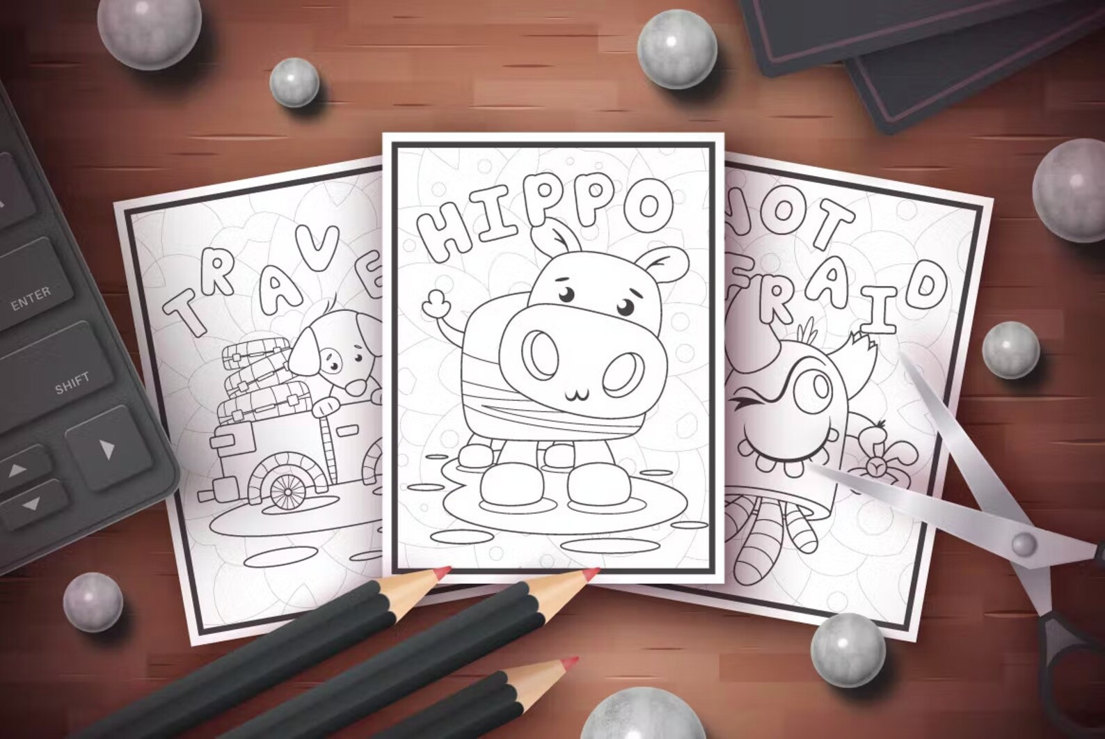 Coloring Book 25 Childish Cartoon Characters Coloring Pages for Kids ...