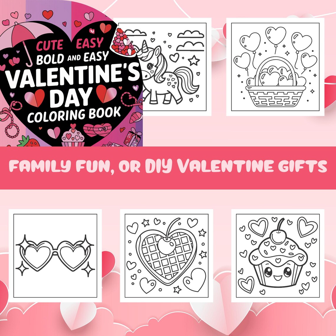 Valentine Coloring Pages | Easy and Fun Printable Heart Designs for ...