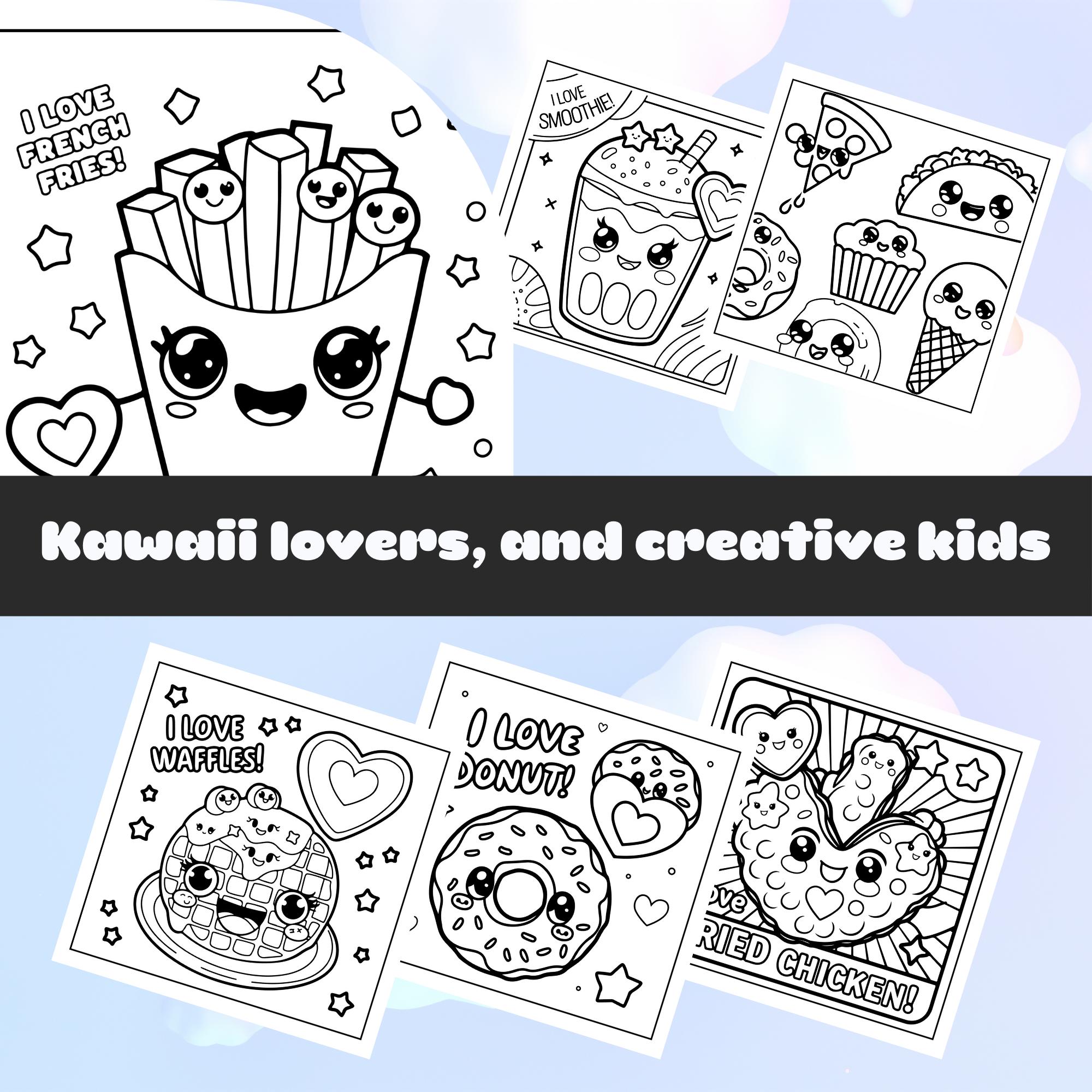 Kawaii Food Coloring Pages | Adorable Japanese Food Printables, Cute ...