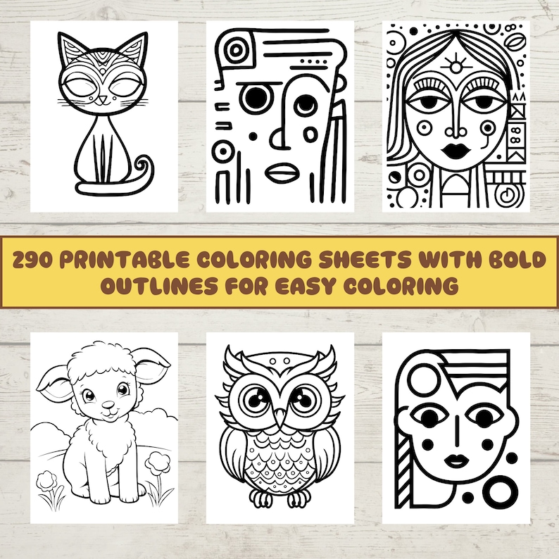 Bold Coloring Pages for Kids | Engaging Art Pages for Toddlers and ...
