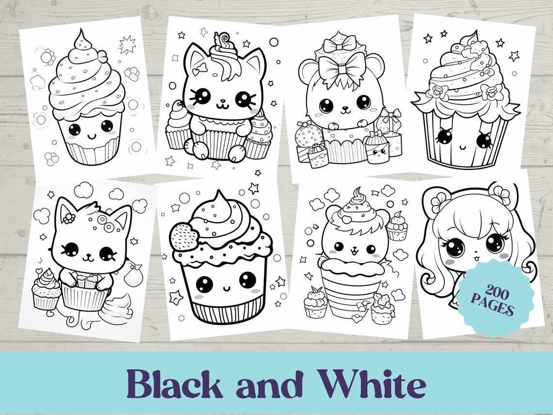 Cute Kawaii Coloring Pages for Kids | Adorable Printable Coloring ...