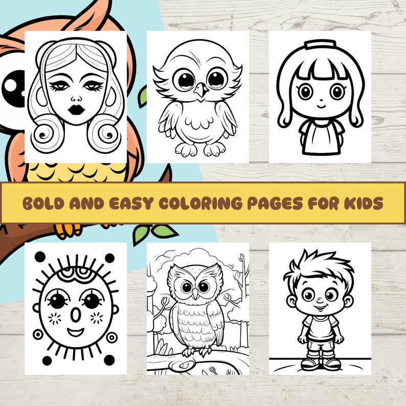 Bold Coloring Pages for Kids | Engaging Art Pages for Toddlers and ...
