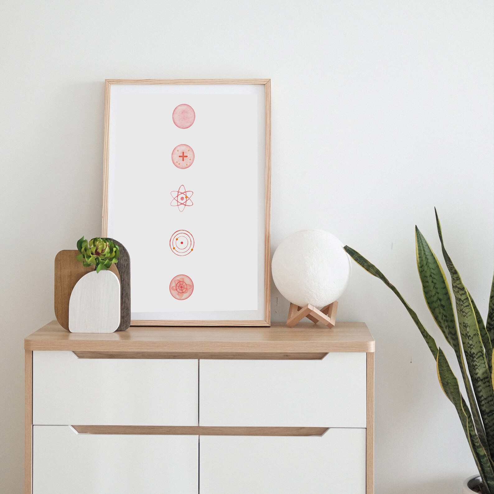 ATOMIC WALL ART Model of Atom Graduation Science Teacher | Etsy