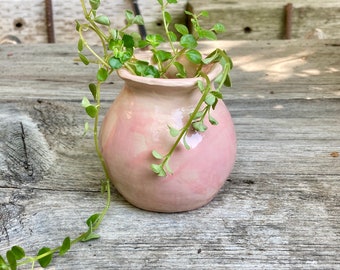 Light Blue Ceramic Vessel With Flower Design - Beautiful Handmade Clay ...