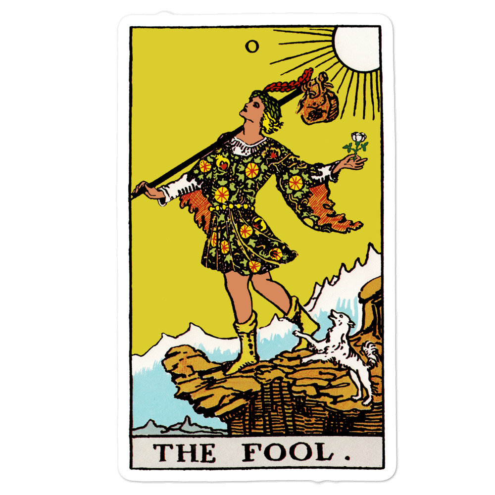 The Fool Tarot Card Sticker - Etsy