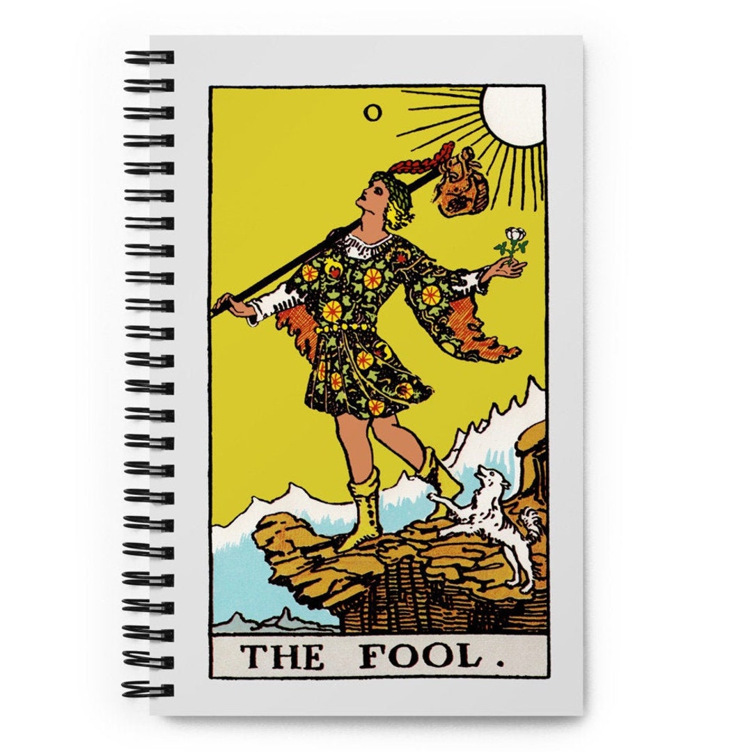 The Fool Tarot Card Spiral Notebook: Mystical Journal for Spiritual ...
