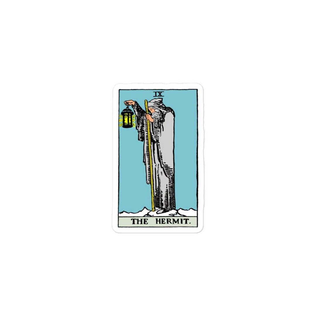 The Hermit Tarot Card Sticker - Etsy