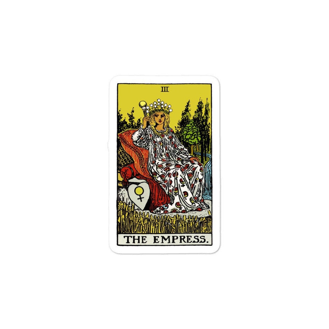 The Empress Tarot Card Sticker - Etsy