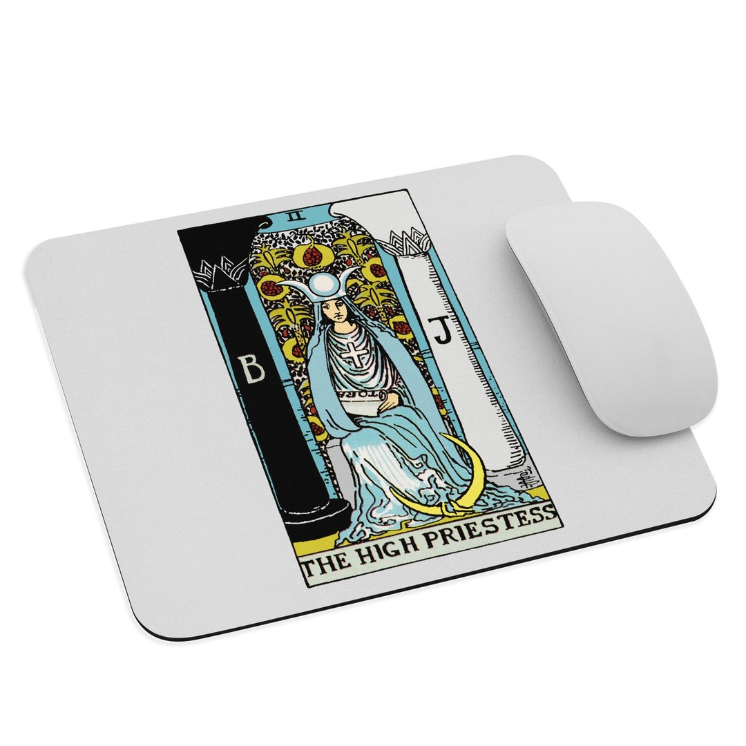 High Priestess Tarot Card Mouse Pad | Mystical Desk Accessory for ...