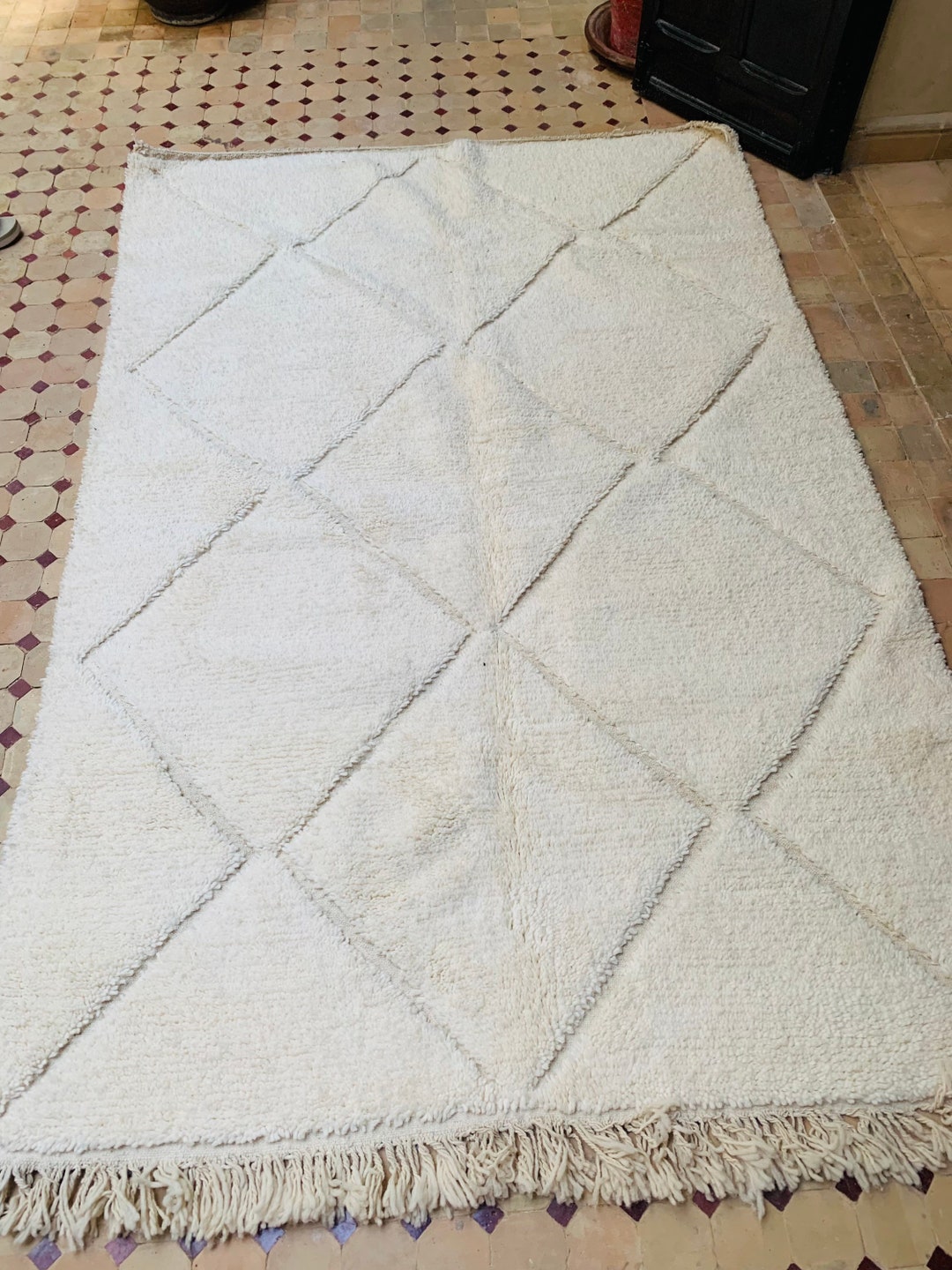 BIG BENI OURAIN Moroccan Ben Ourain Carpet Absolutely Unique From the ...