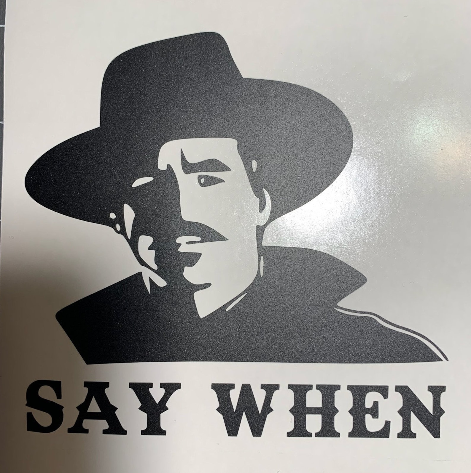 Say When Decal - Etsy